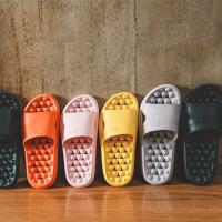 China 2021 summer new unisex solid color bathroom slippers indoor non-slip home hollow leaking quick-drying sandals hole shoes for sale