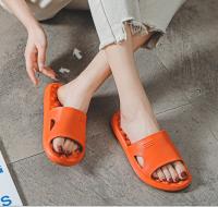 China 2021 summer new unisex solid color bathroom slippers indoor non-slip home hollow leaking quick-drying sandals hole shoes for sale