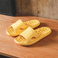 China 2021 summer new unisex solid color bathroom slippers indoor non-slip home hollow leaking quick-drying sandals hole shoes for sale