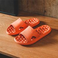 China 2021 summer new unisex solid color bathroom slippers indoor non-slip home hollow leaking quick-drying sandals hole shoes for sale