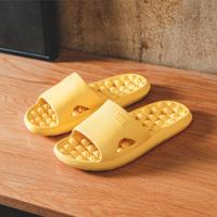 China 2021 summer new unisex solid color bathroom slippers indoor non-slip home hollow leaking quick-drying sandals hole shoes for sale