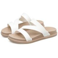 China Flat sandals women summer fashion Korean version outside wear non-slip solid color slippers wholesale for sale
