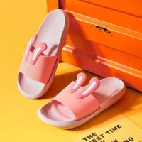 China New design fashion trend Sandals cartoon cute rabbit ears ladies soft breathable slippers summer in stock for sale