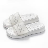China New fashion slippers women home letters transparent design bathroom non-slip sandals summer outdoor wholesale for sale