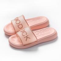 China New fashion slippers women home letters transparent design bathroom non-slip sandals summer outdoor wholesale for sale