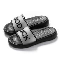 China New fashion slippers women home letters transparent design bathroom non-slip sandals summer outdoor wholesale for sale