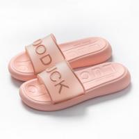 China New fashion slippers women home letters transparent design bathroom non-slip sandals summer outdoor wholesale for sale