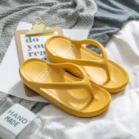 China 2021 New ladies flip flops summer home indoor non-slip wear-resistant fashion thickened soft bottom slippers for sale