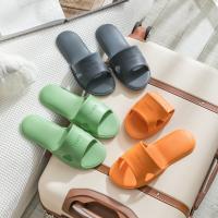 China Wholesale new style bathroom couple sandals summer convenient travel hotel folding non-slip solid color slippers for sale