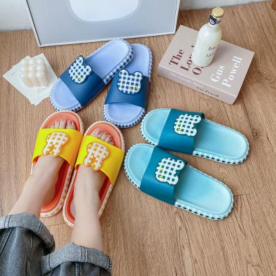 China Summer new style home indoor cute couple sandals bathroom non-slip soft bottom shock-absorbing slippers for sale