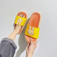 China Summer new style home indoor cute couple sandals bathroom non-slip soft bottom shock-absorbing slippers for sale