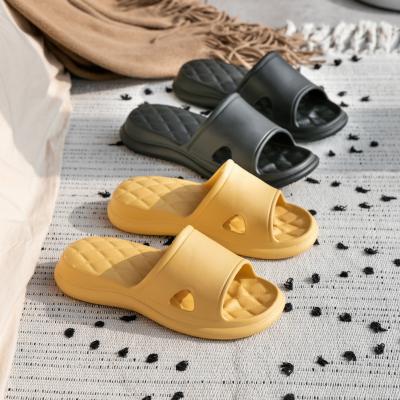 China Summer indoor couple slippers bathroom waterproof non-slip sandals simple and comfortable thick-soled slippers for sale