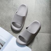 China Wholesale custom solid color couple sandals summer home bathroom non-slip wear-resistant soft-soled slippers for sale