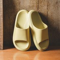 China Wholesale custom solid color couple sandals summer home bathroom non-slip wear-resistant soft-soled slippers for sale