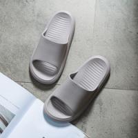China Wholesale custom solid color couple sandals summer home bathroom non-slip wear-resistant soft-soled slippers for sale