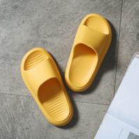 China Wholesale custom solid color couple sandals summer home bathroom non-slip wear-resistant soft-soled slippers for sale
