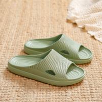 China Wholesale solid color unisex slippers summer household bathroom non-slip thickened soft bottom casual sandals for sale