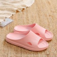 China Wholesale solid color unisex slippers summer household bathroom non-slip thickened soft bottom casual sandals for sale