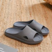 China Wholesale solid color unisex slippers summer household bathroom non-slip thickened soft bottom casual sandals for sale