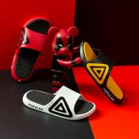 China Fashion trend couple slippers for summer wear shock absorption wear-resistant non-slip increased sandals for sale
