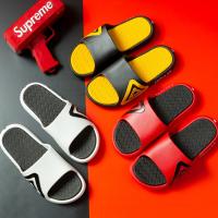 China Fashion trend couple slippers for summer wear shock absorption wear-resistant non-slip increased sandals for sale