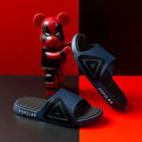 China Fashion trend couple slippers for summer wear shock absorption wear-resistant non-slip increased sandals for sale