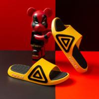 China Fashion trend couple slippers for summer wear shock absorption wear-resistant non-slip increased sandals for sale
