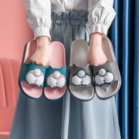 China Hot sell summer sandals home bathroom non-slip thick-soled slippers cute comfortable and breathable couple shoes for sale