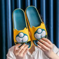 China Hot sell summer sandals home bathroom non-slip thick-soled slippers cute comfortable and breathable couple shoes for sale