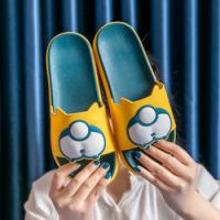 China Hot sell summer sandals home bathroom non-slip thick-soled slippers cute comfortable and breathable couple shoes for sale