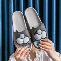 China Hot sell summer sandals home bathroom non-slip thick-soled slippers cute comfortable and breathable couple shoes for sale