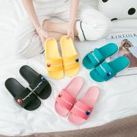 China Summer new home fashion couple sandals home bathing non-slip shock absorption color matching slippers for sale