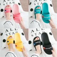 China Summer new home fashion couple sandals home bathing non-slip shock absorption color matching slippers for sale
