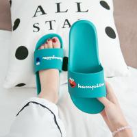 China Summer new home fashion couple sandals home bathing non-slip shock absorption color matching slippers for sale