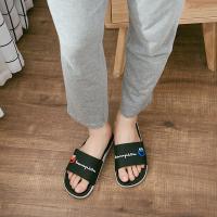 China Summer new home fashion couple sandals home bathing non-slip shock absorption color matching slippers for sale
