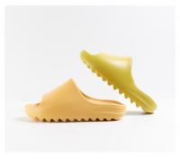 China 2021 summer thick-soled solid color waterproof sandals non-slip wear-resistant damping indoor couple shoes for sale