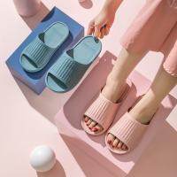 China New Design Men Comfortable EVA Non-slip Candy color High Quality Slipper women Bathroom Summer solid color Durable sandal for sale