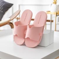 China Hot selling new style solid color home bathroom couple sandals and slippers summer non-slip mute home shoes for sale