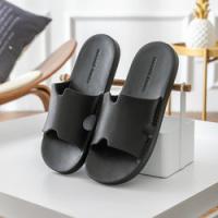 China Hot selling new style solid color home bathroom couple sandals and slippers summer non-slip mute home shoes for sale