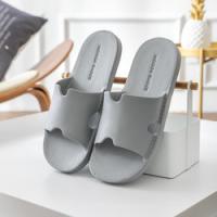China Hot selling new style solid color home bathroom couple sandals and slippers summer non-slip mute home shoes for sale