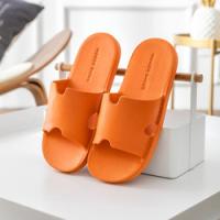 China Hot selling new style solid color home bathroom couple sandals and slippers summer non-slip mute home shoes for sale