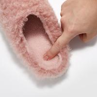 China 2021 autumn and winter new products fashion simple home indoor shoes couple soft plush warm slippers for men and women for sale