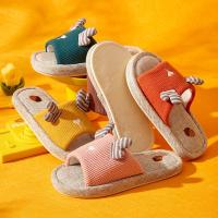 China Factory supply summer cute elk antlers cartoon children slippers comfortable home shoes for boys and girls for sale