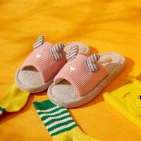 China Factory supply summer cute elk antlers cartoon children slippers comfortable home shoes for boys and girls for sale