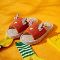 China Factory supply summer cute elk antlers cartoon children slippers comfortable home shoes for boys and girls for sale