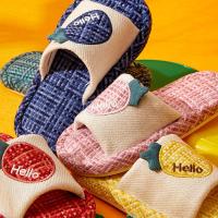 China Slippers for boys and girls summer cute fruit children home cartoon breathable slippers wholesale in stock lining shoes for sale