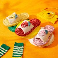 China Slippers for boys and girls summer cute fruit children home cartoon breathable slippers wholesale in stock lining shoes for sale