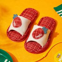 China Slippers for boys and girls summer cute fruit children home cartoon breathable slippers wholesale in stock lining shoes for sale
