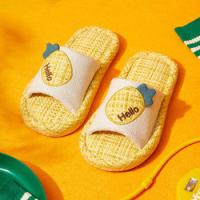 China Slippers for boys and girls summer cute fruit children home cartoon breathable slippers wholesale in stock lining shoes for sale