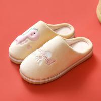 China 2021 new design children slippers for girls and boys non-slip warm indoor cartoon dinosaur cute home shoes winter for sale